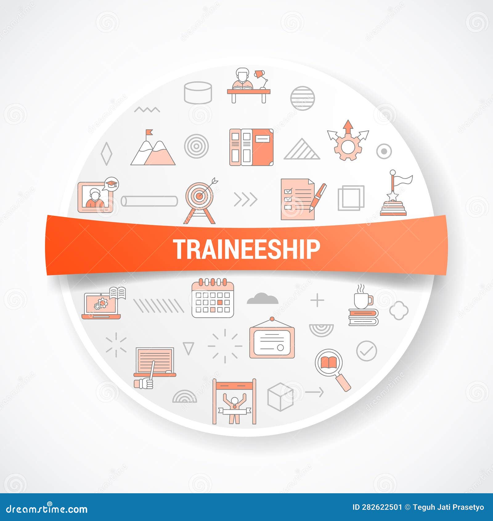 Traineeship Vector Infographic In Minimal Outline Style Royalty-Free ...