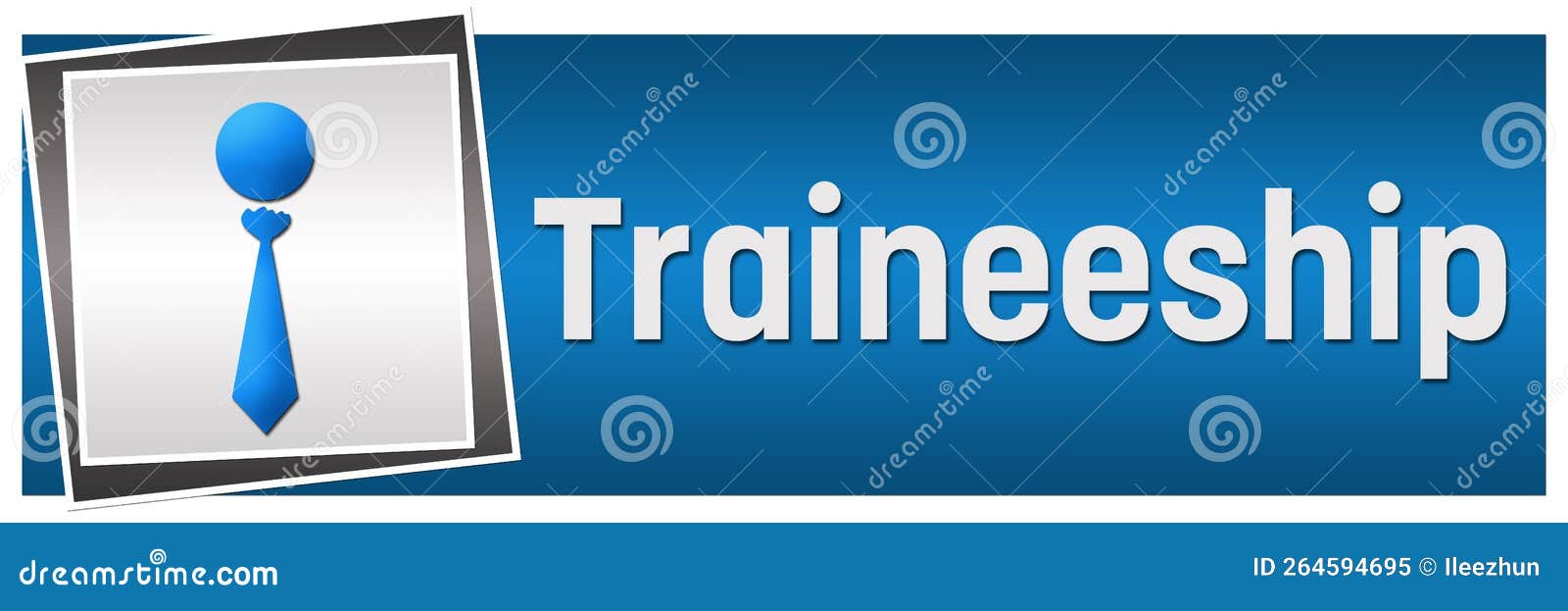 Traineeship Blue Grey Horizontal Stock Illustration - Illustration of ...