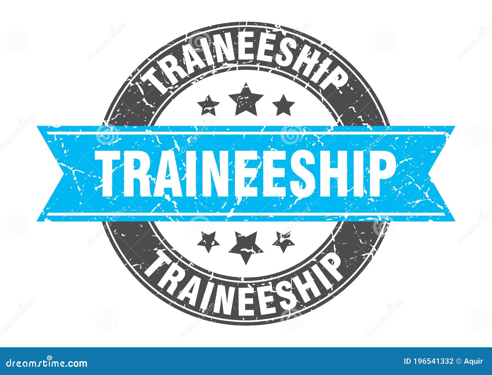 Traineeship Round Stamp with Ribbon. Label Sign Stock Vector ...