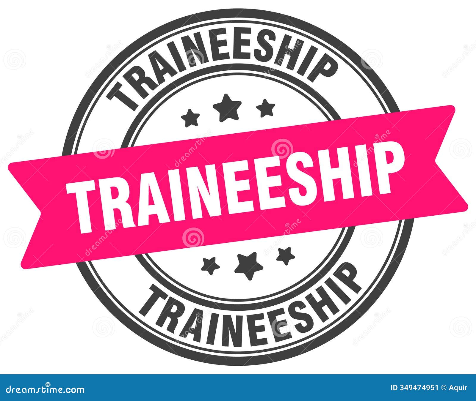 Traineeship Stamp. Traineeship Label on Transparent Background. Round ...
