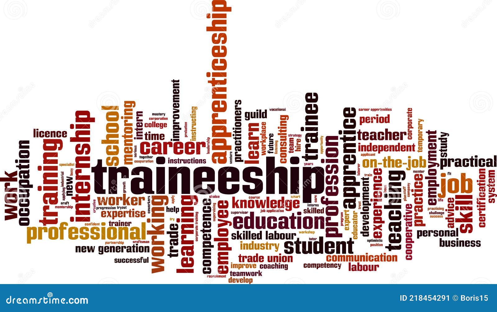 Traineeship Word Cloud Cartoon Vector | CartoonDealer.com #184925061