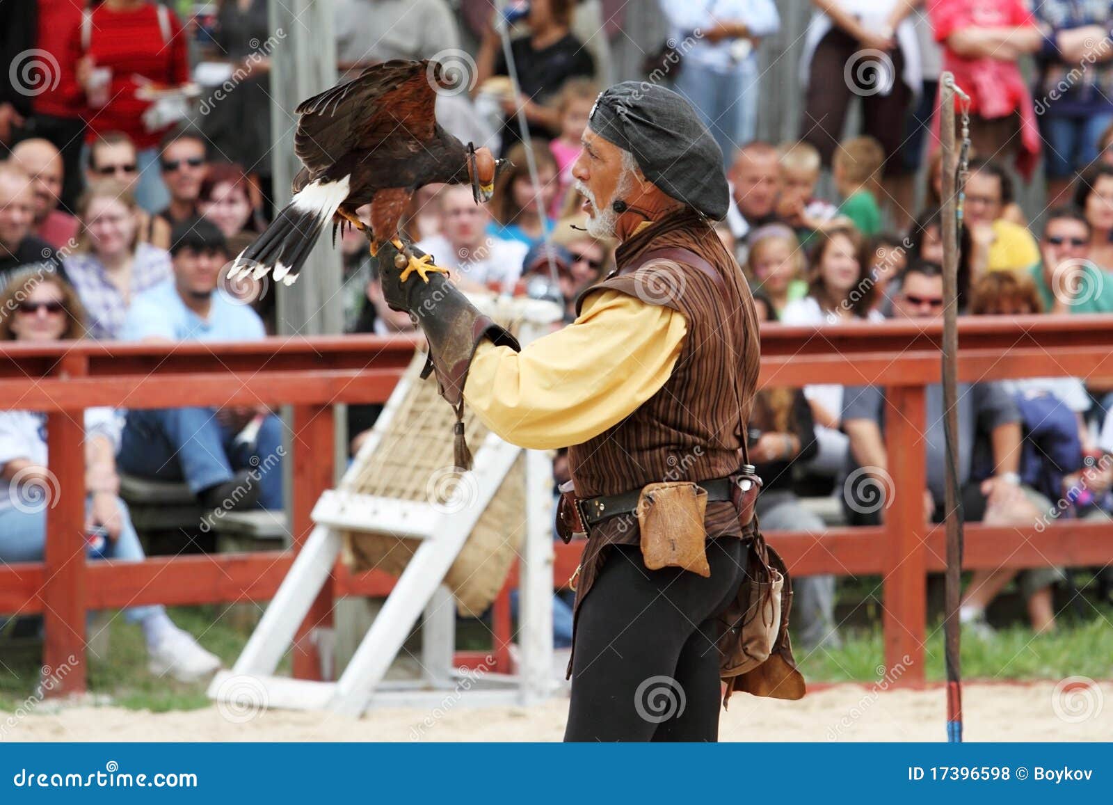 Trainer Demonstrates Hawks Abilitiesenai Editorial Stock Photo - Image ...