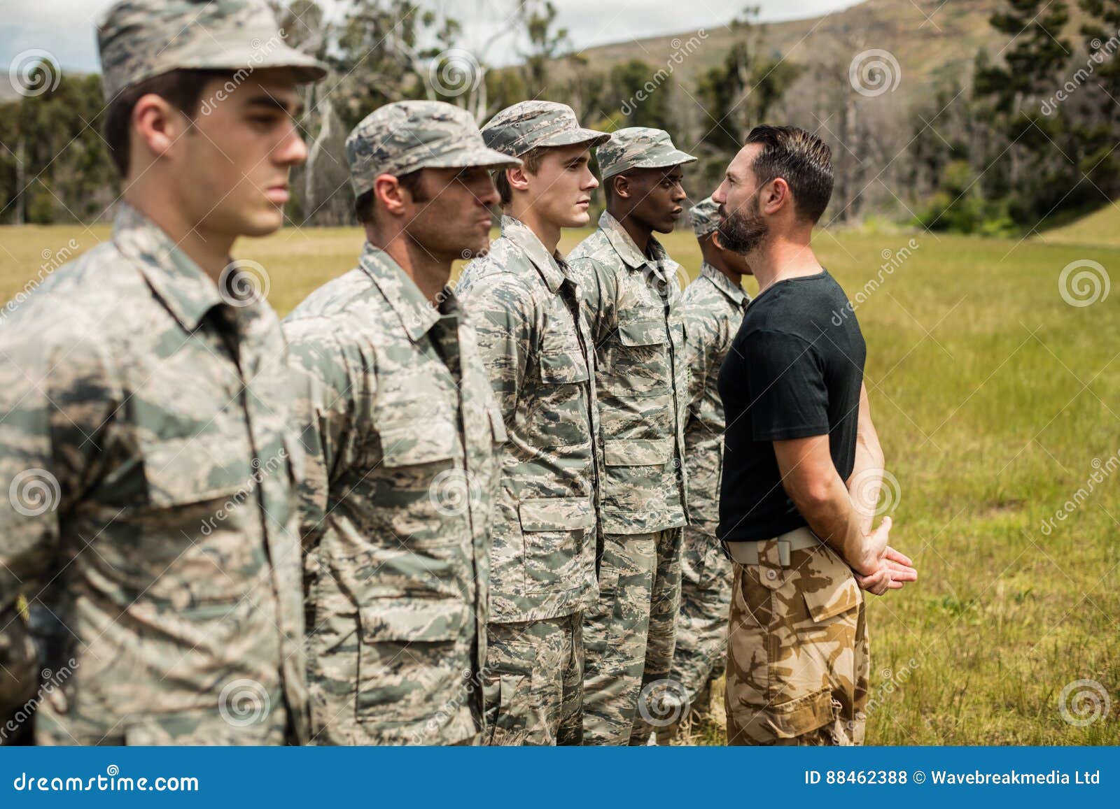 Trainer Giving Training To Military Soldier Stock Photo - Image of ...