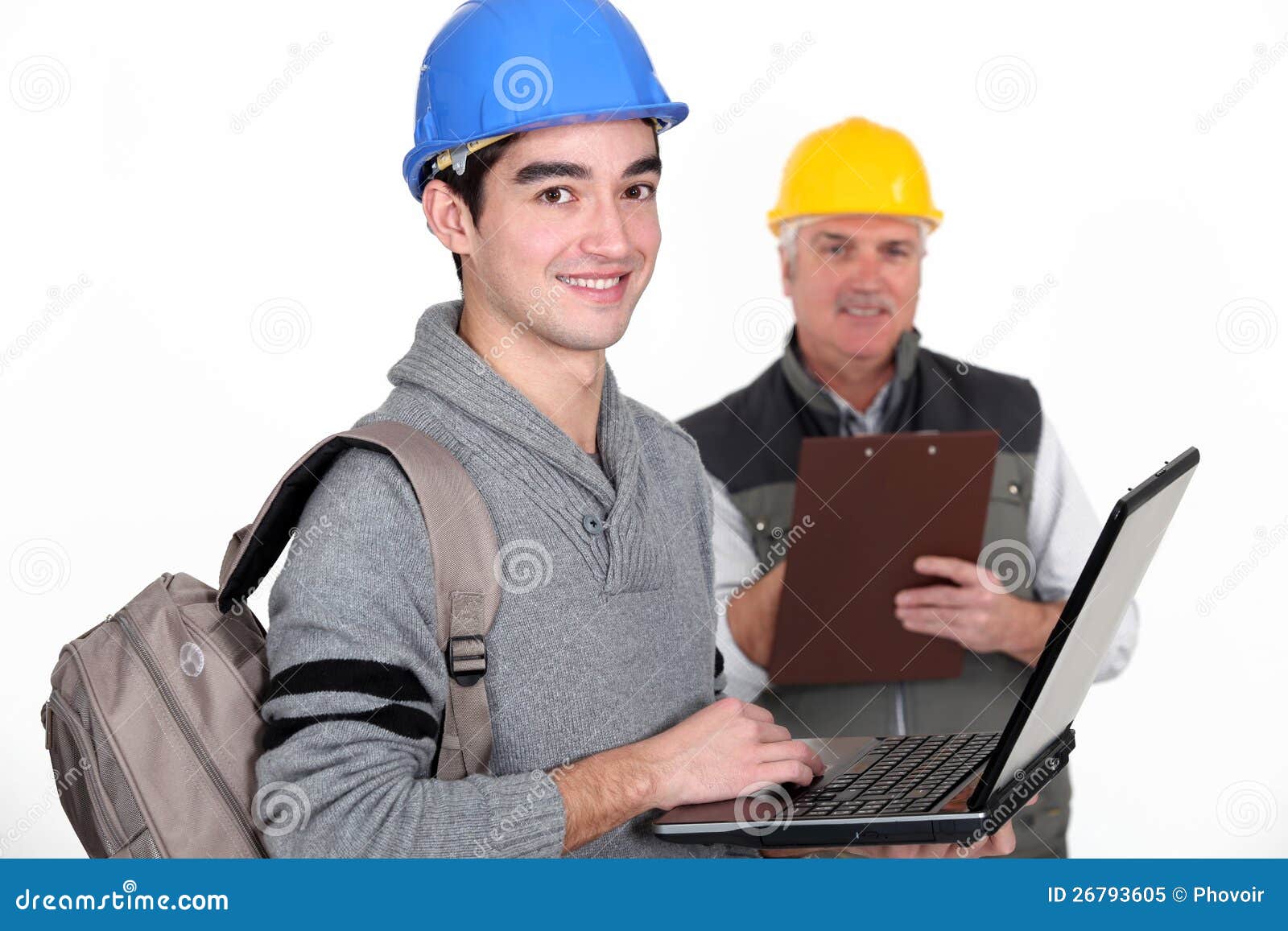 Trainer and trainee stock image. Image of technical, laptop - 26793605