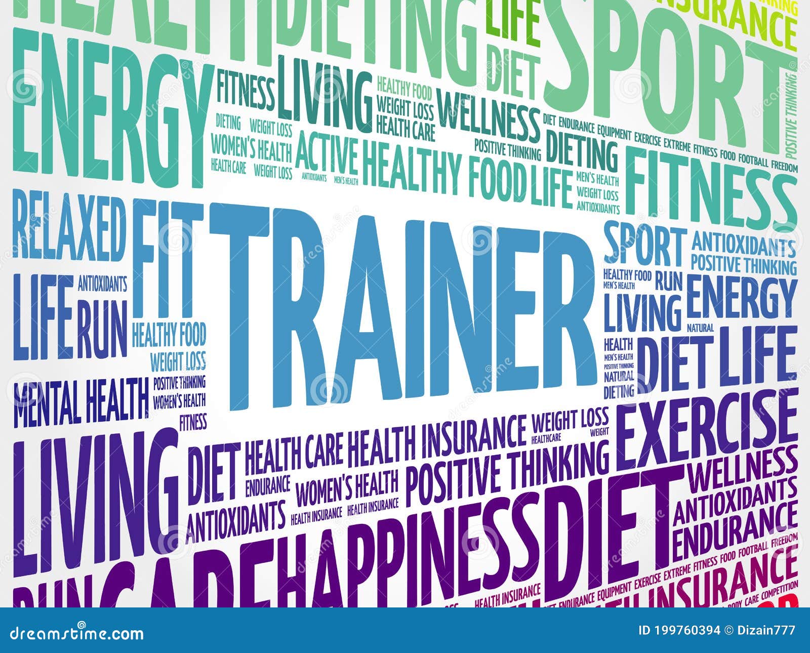 Trainer Word Cloud Background Stock Illustration - Illustration of ...