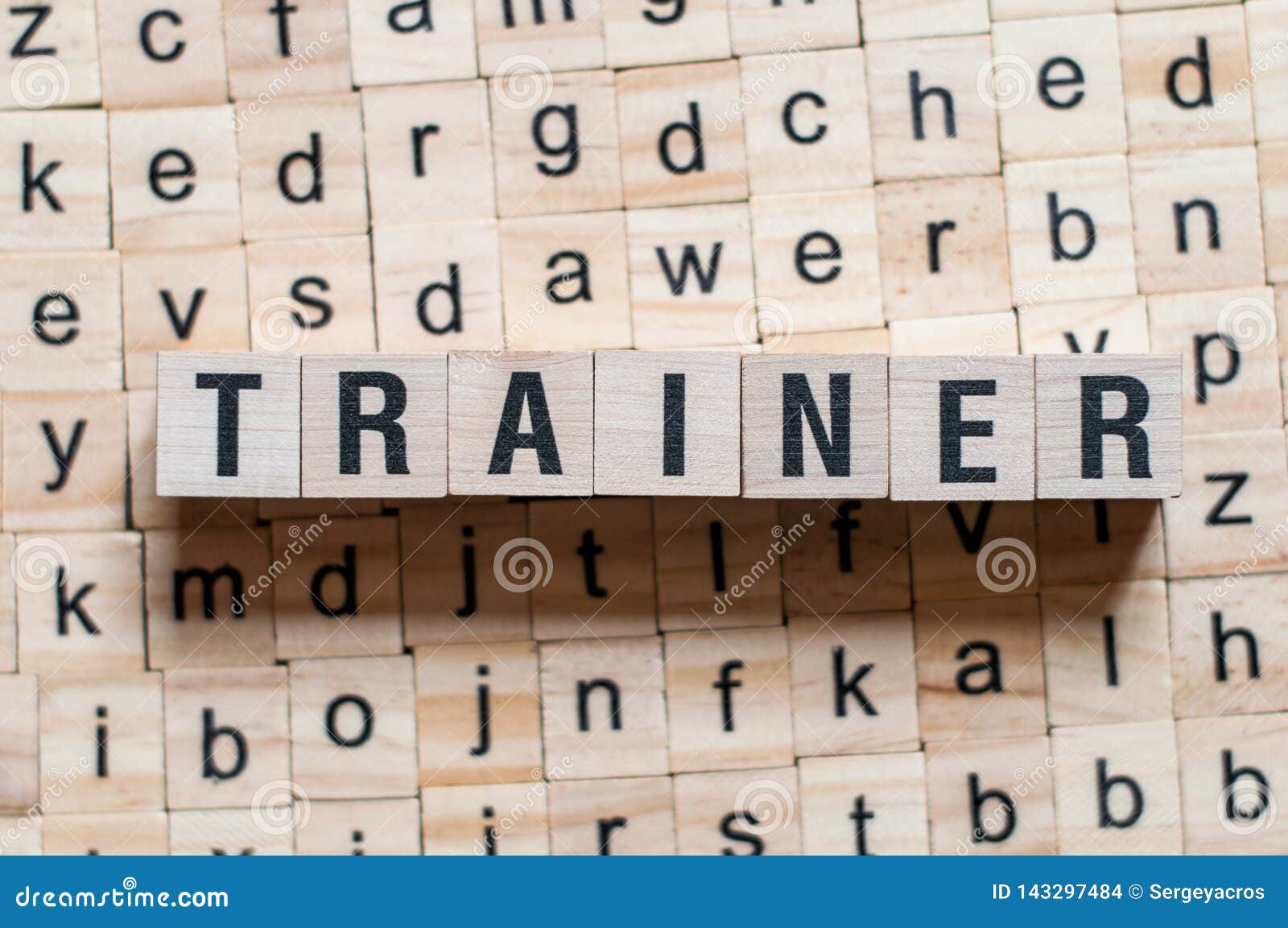 Trainer word concept stock photo. Image of conceptual - 143297484