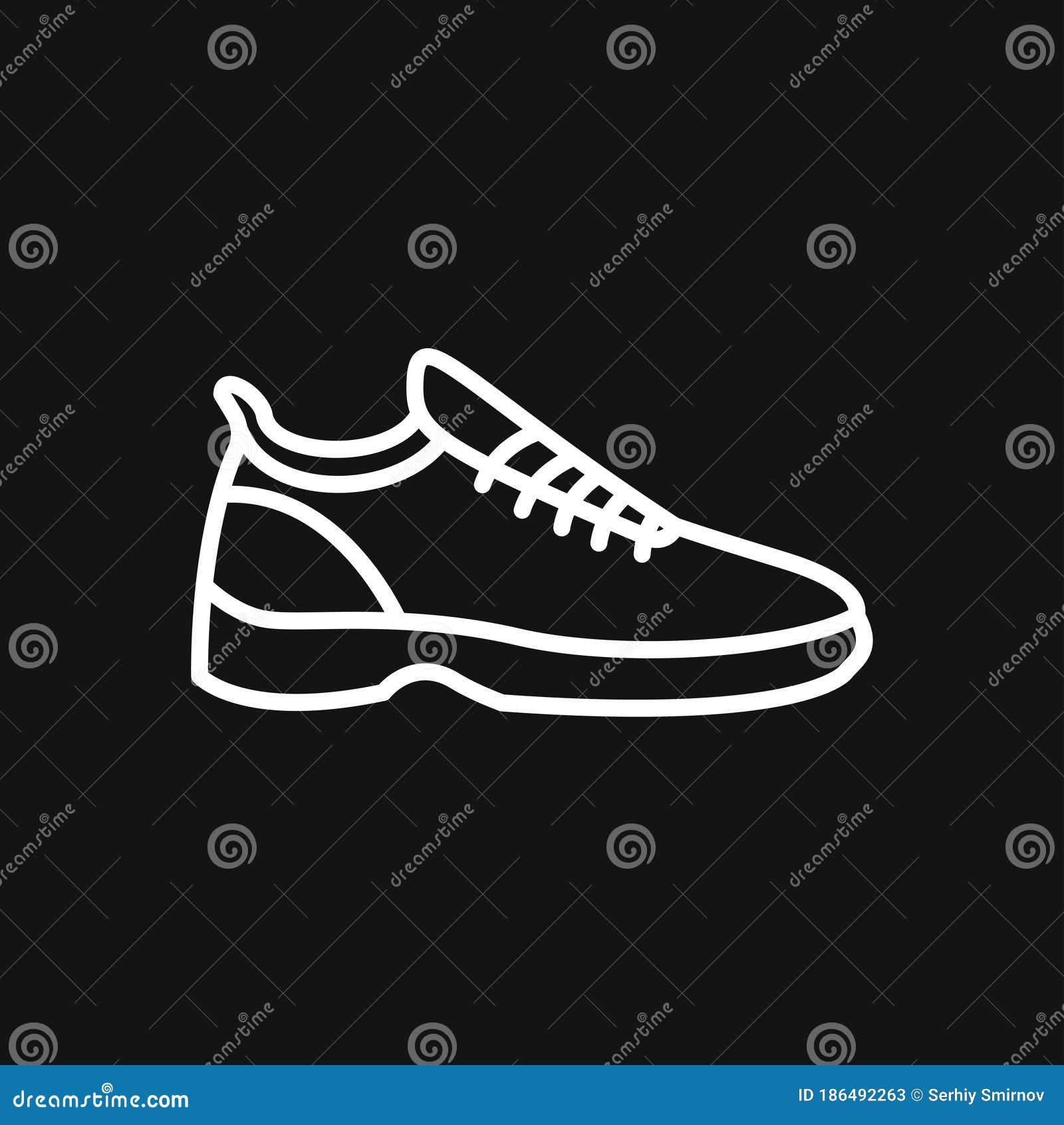 Trainers Vector Icon. Running Shoe Symbol Isolated on Background Stock ...