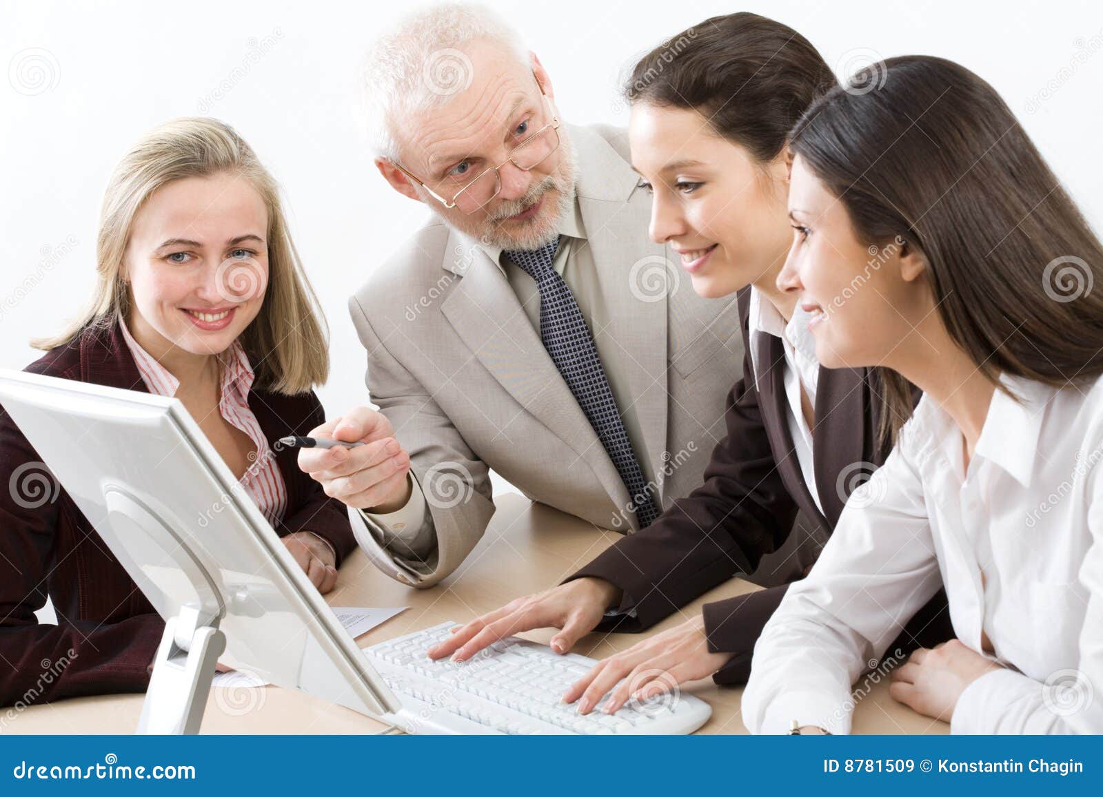 Training stock image. Image of boss, caucasian, associates - 8781509