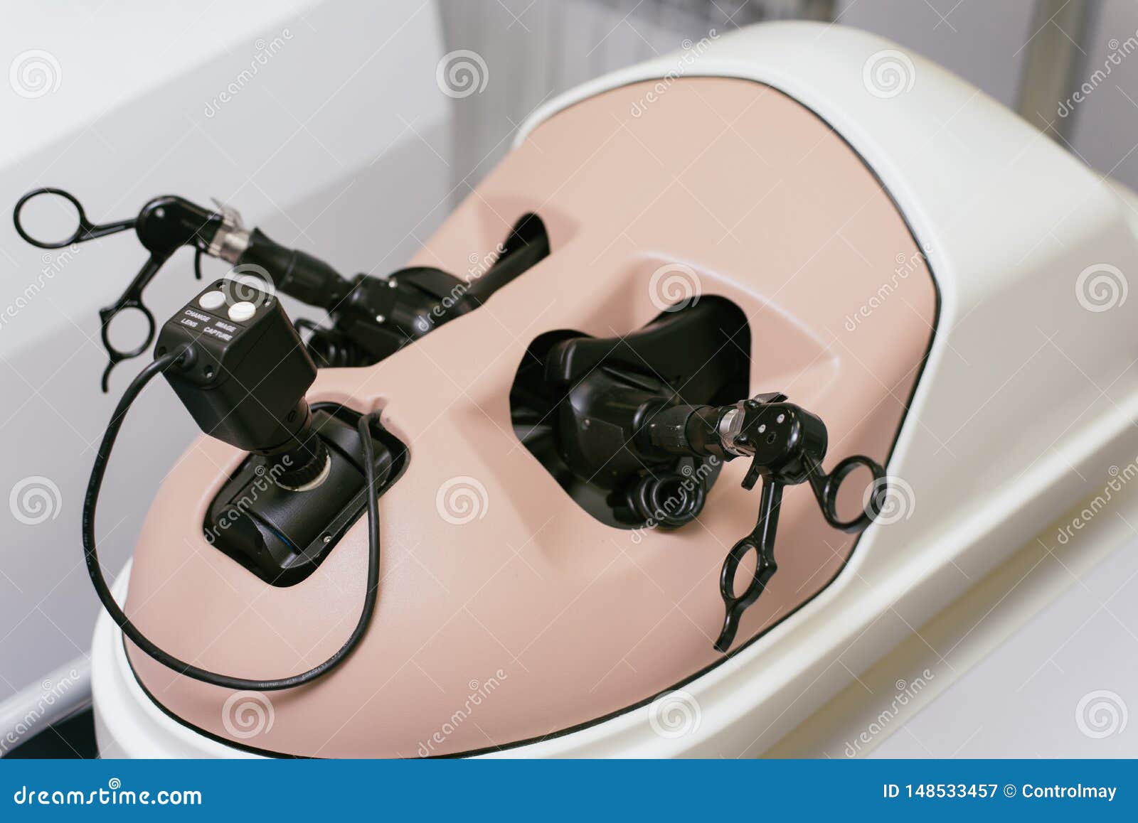 Training Apparatus for Laparoscopy. Laboratory for Surgery. Stock Image ...