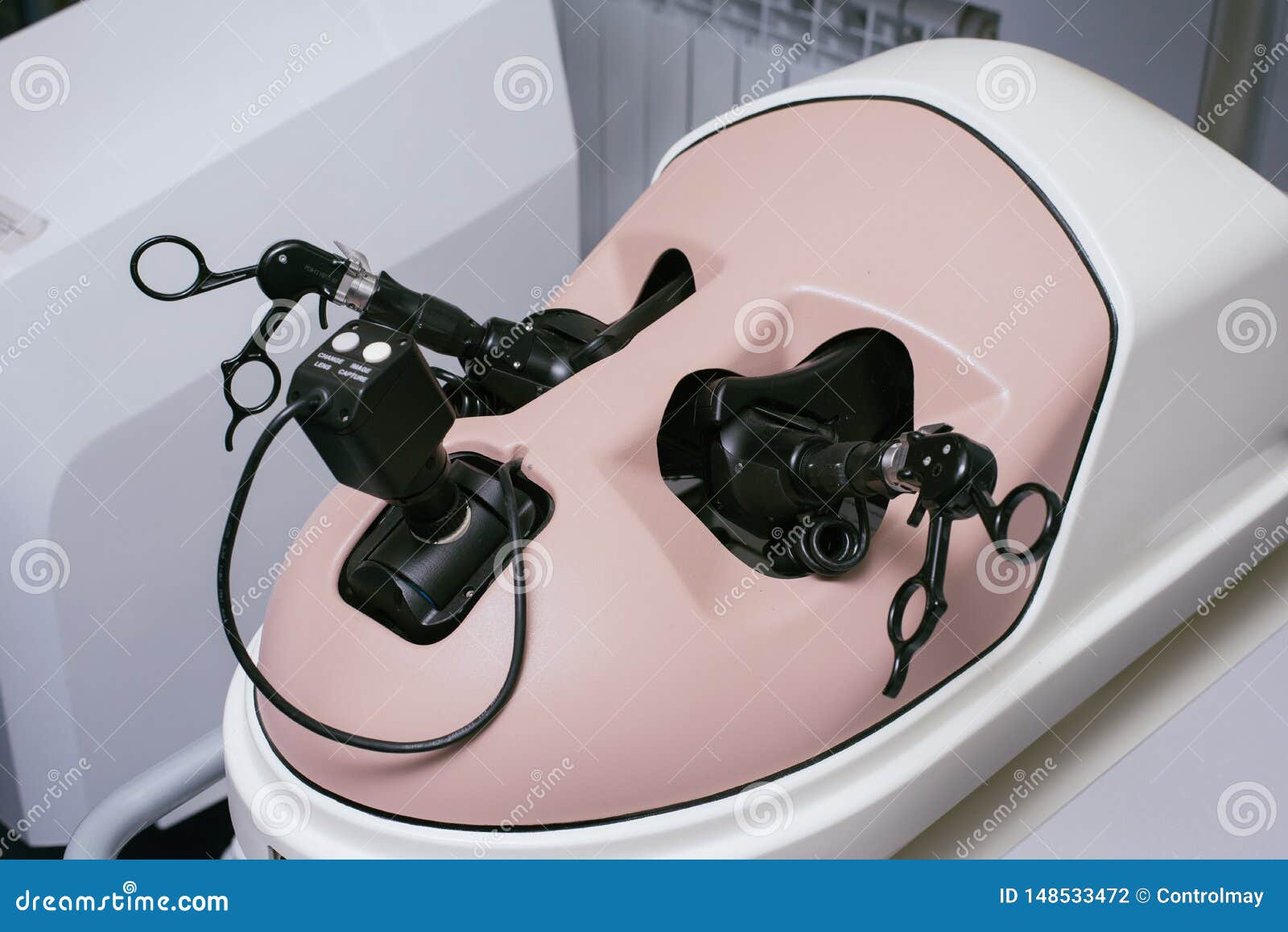 Training Apparatus for Laparoscopy. Laboratory for Surgery. Stock Photo ...
