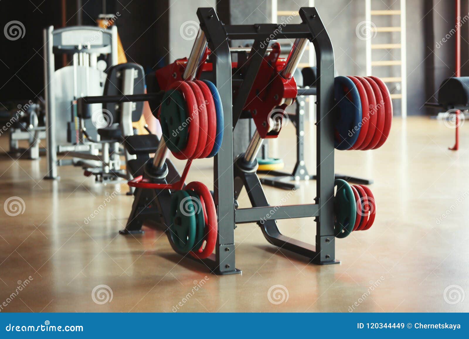 Training apparatus in gym stock image. Image of activity - 120344449