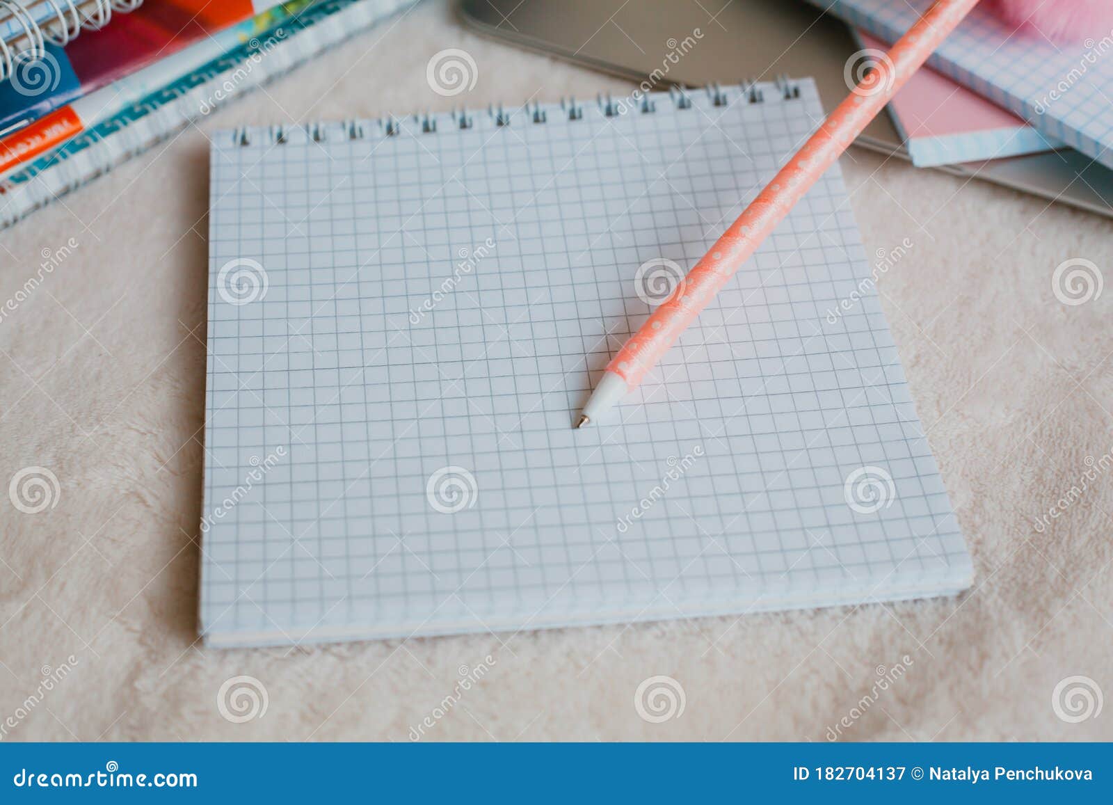 Training Background, Light Background, Open Checked Notebook Stock ...