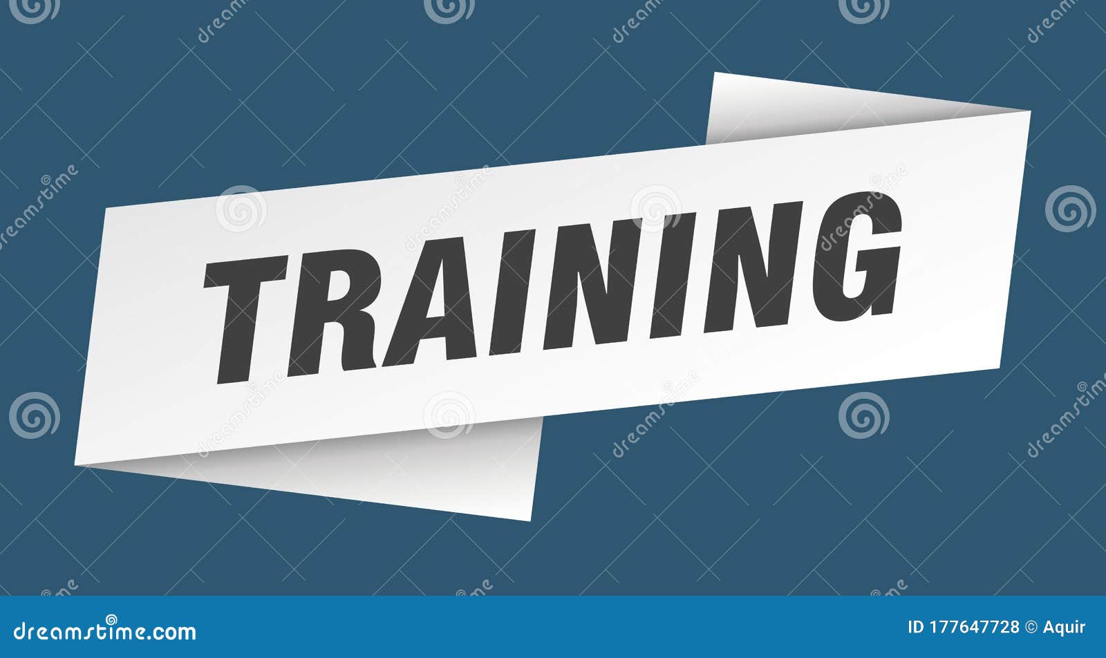 Training Banner Template. Training Ribbon Label Stock Vector ...