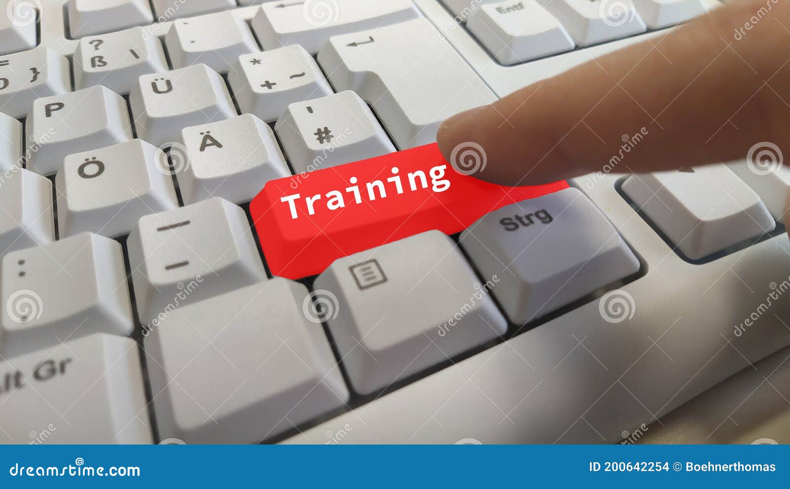 Training Button on a Computer Keyboard. Stock Photo - Image of tools ...