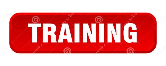 Training Button. Training Square 3d Push Button Stock Vector ...