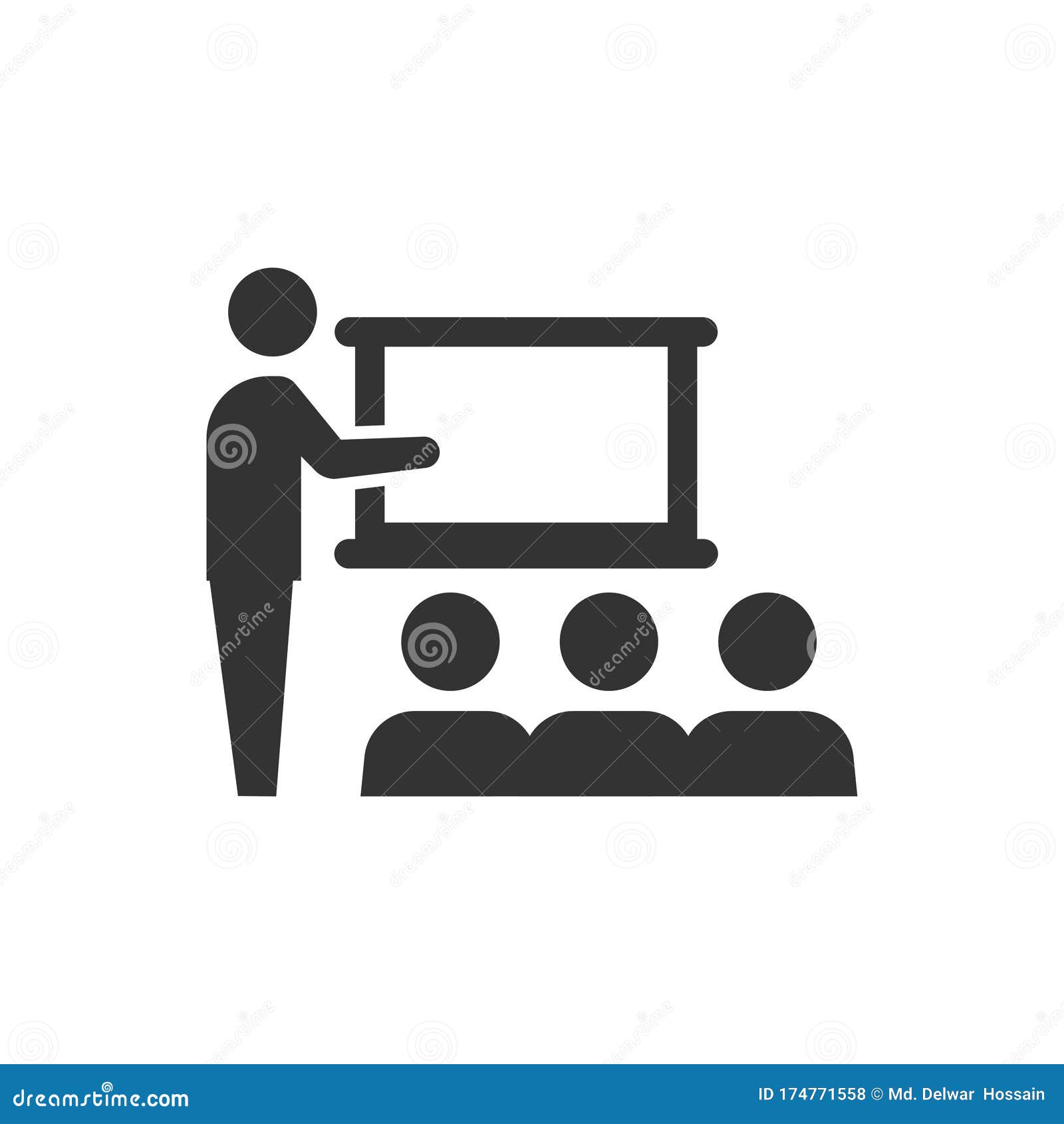 Training center icon stock vector. Illustration of education - 174771558