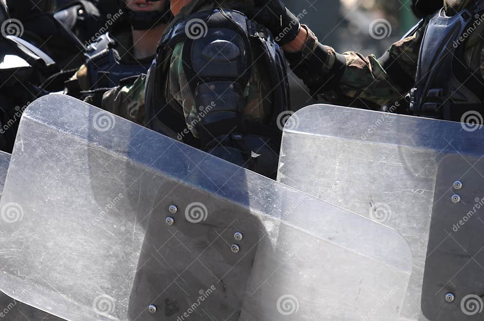 Training for Civil Disturbance Stock Photo - Image of lawlessness ...