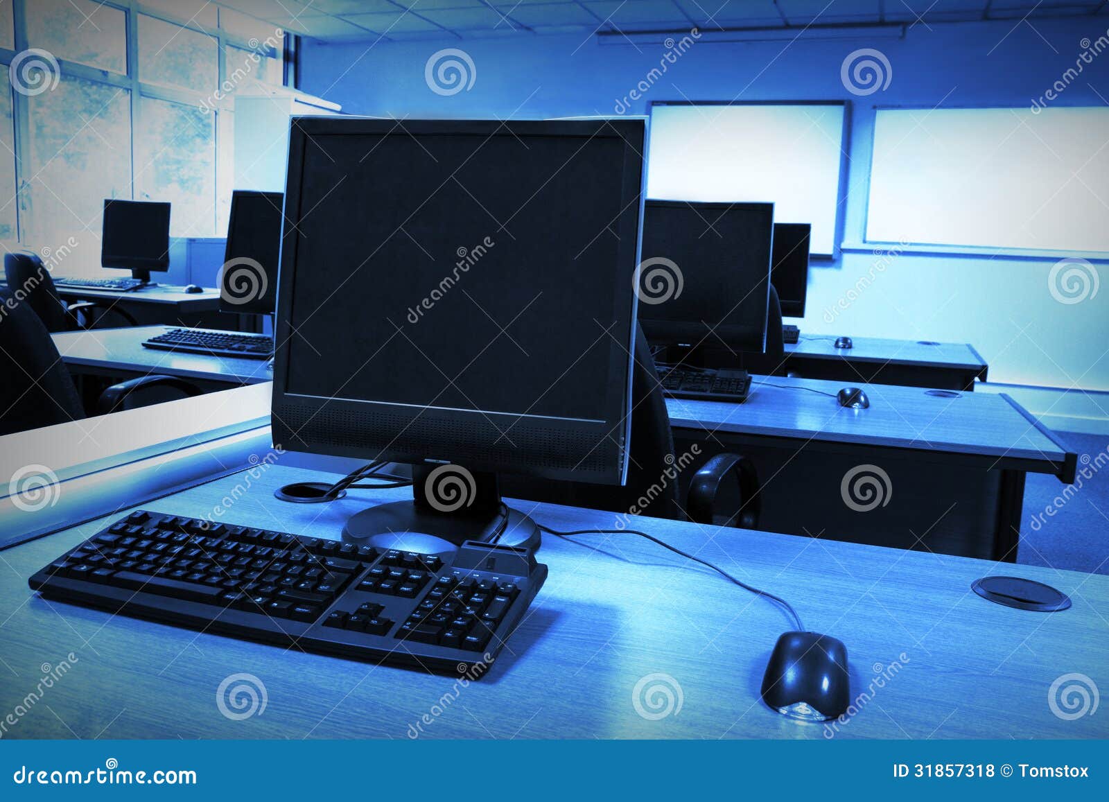 It Training - Classroom stock photo. Image of classroom - 31857318
