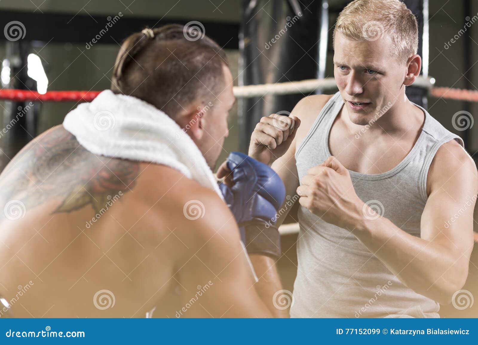 Training with coach stock image. Image of fight, motivate - 77152099