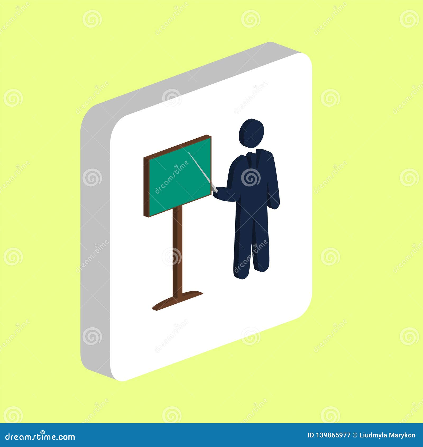 Training computer symbol stock vector. Illustration of presentation ...