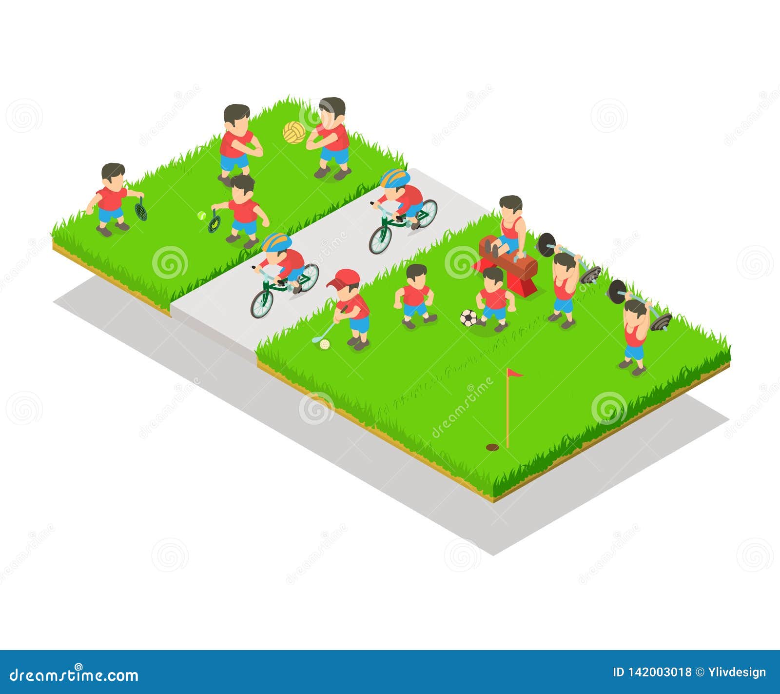 Training Concept Banner, Isometric Style Stock Vector - Illustration of ...