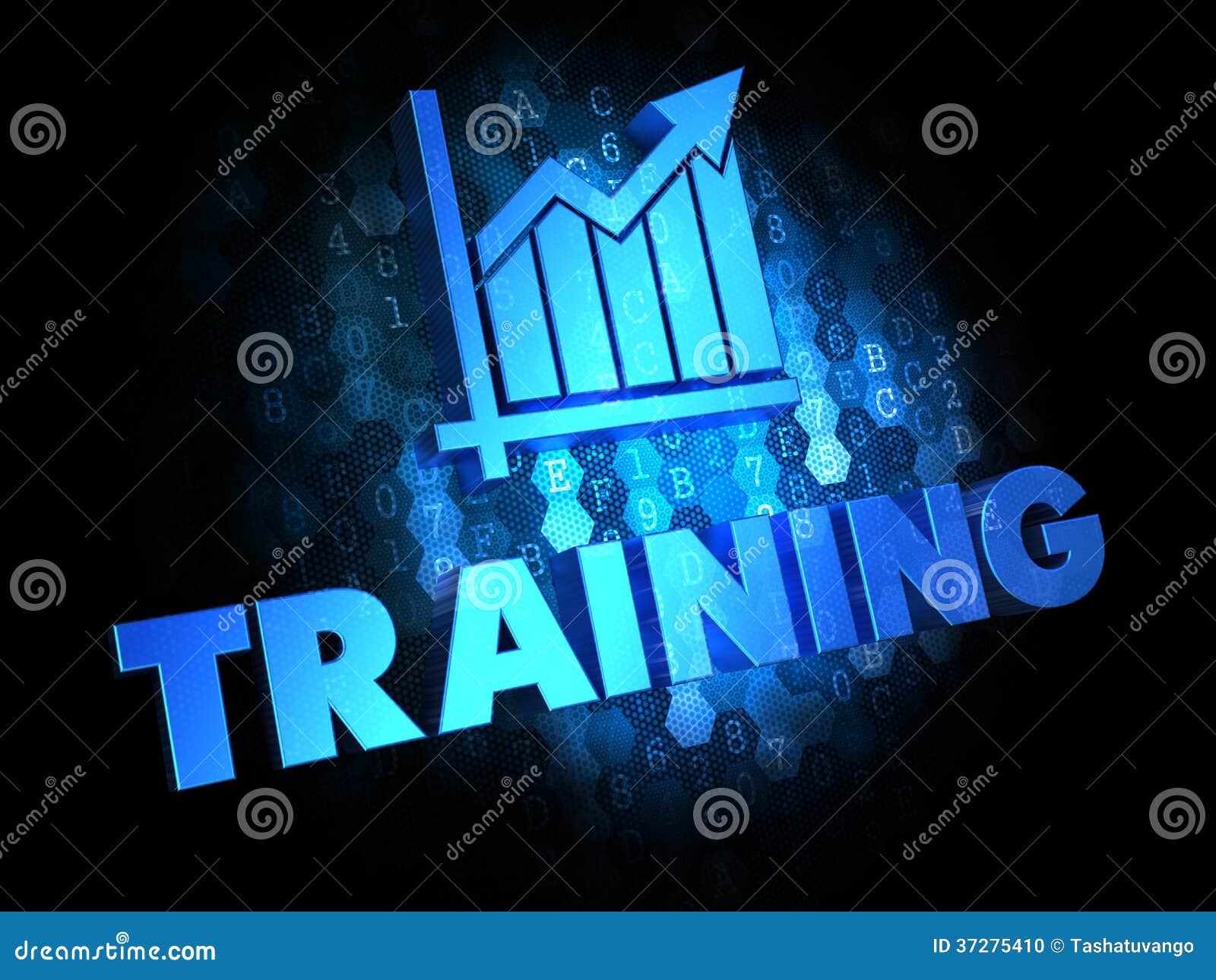 Training Concept on Digital Background. Stock Photo - Image of question ...