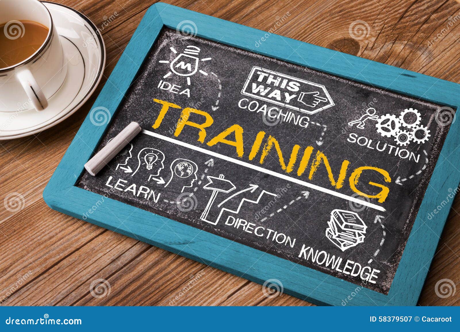 Training Concept with Education Elements Stock Image - Image of ...