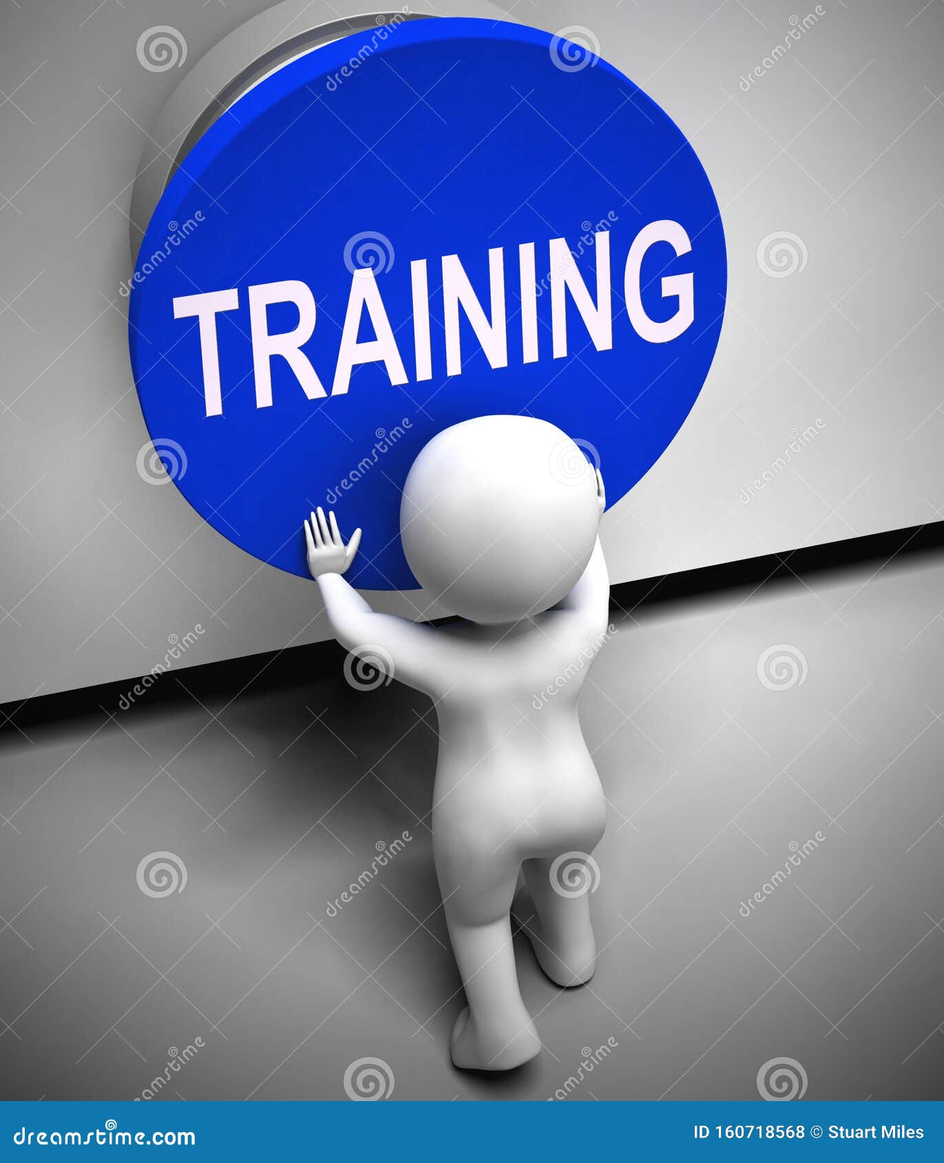 Training Concept Icon Means Education from Learning and Drills - 3d ...