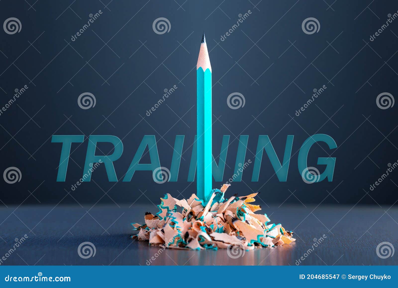 Training Concept. Planed Pencil and Wood Shavings. Stock Image - Image ...
