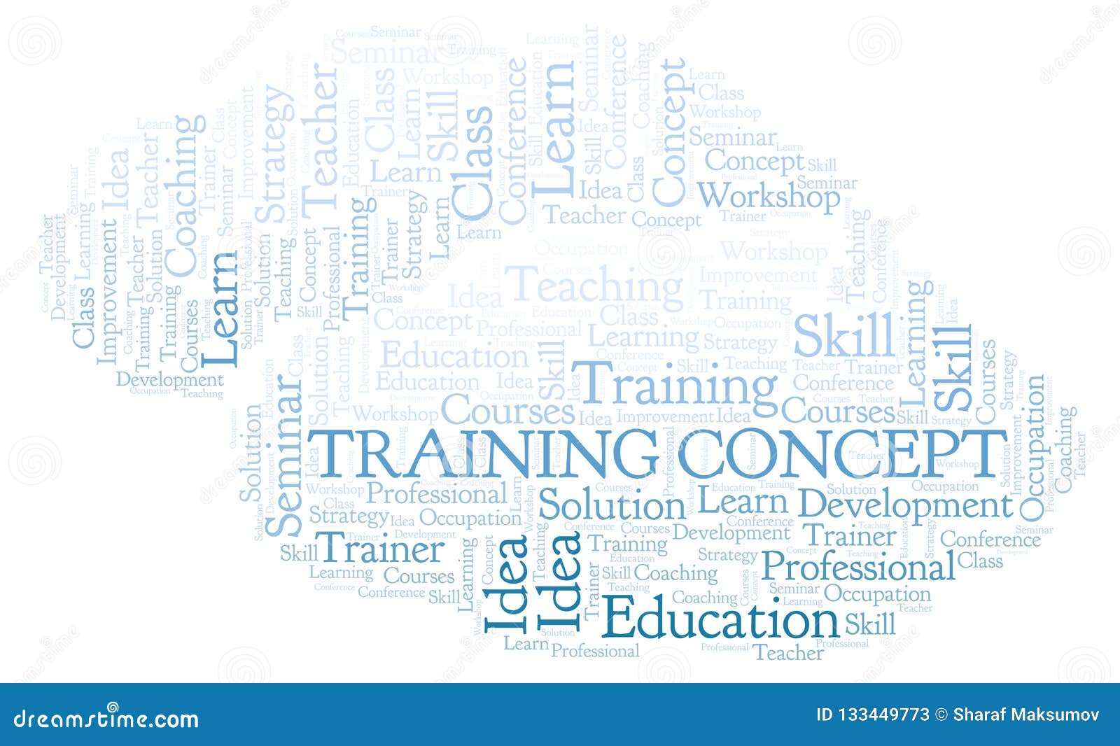 Training Concept Word Cloud Stock Illustration - Illustration of ...