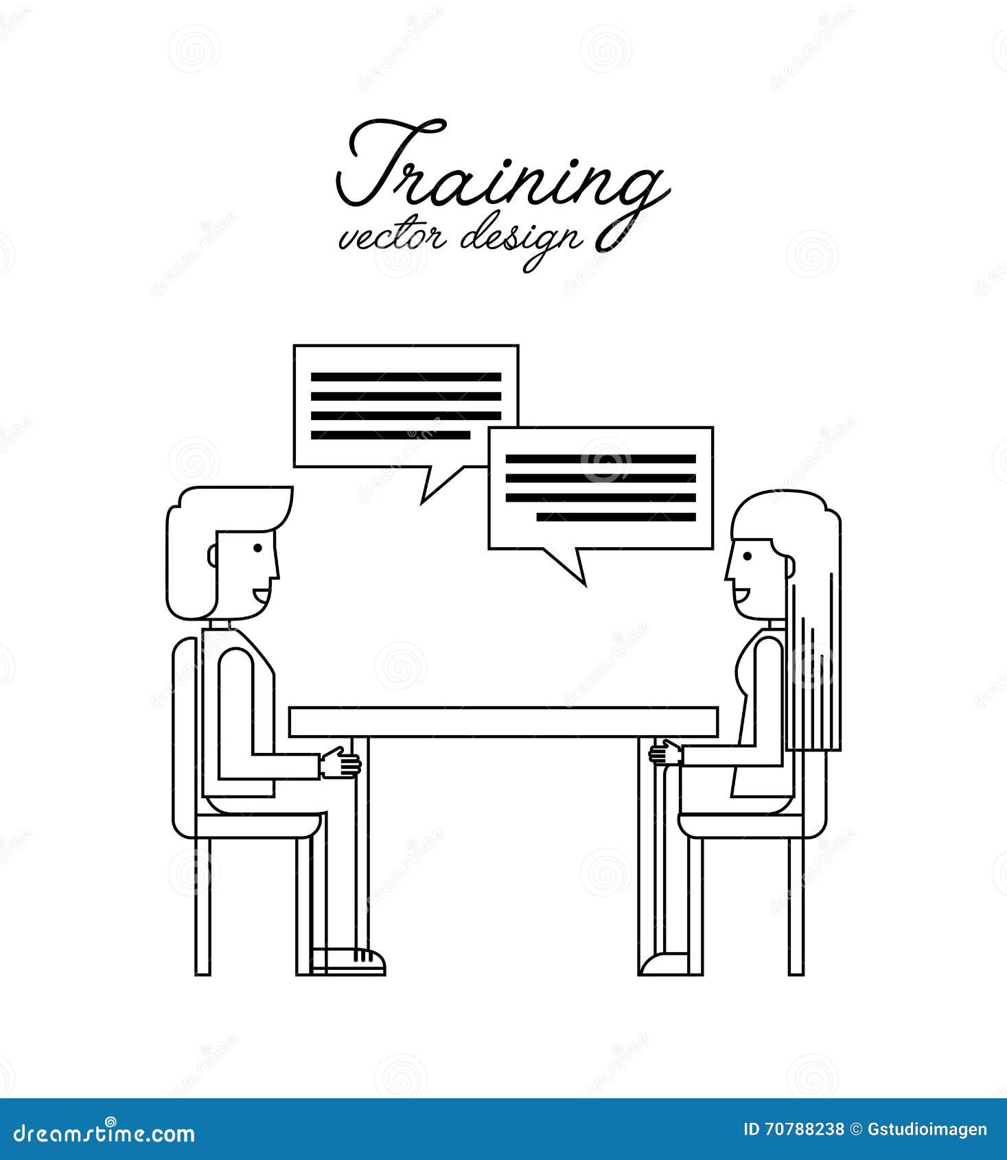 Training course design stock illustration. Illustration of simple ...