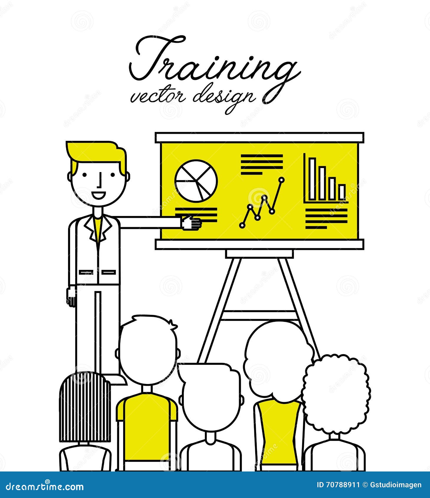 Training course design stock illustration. Illustration of class - 70788911