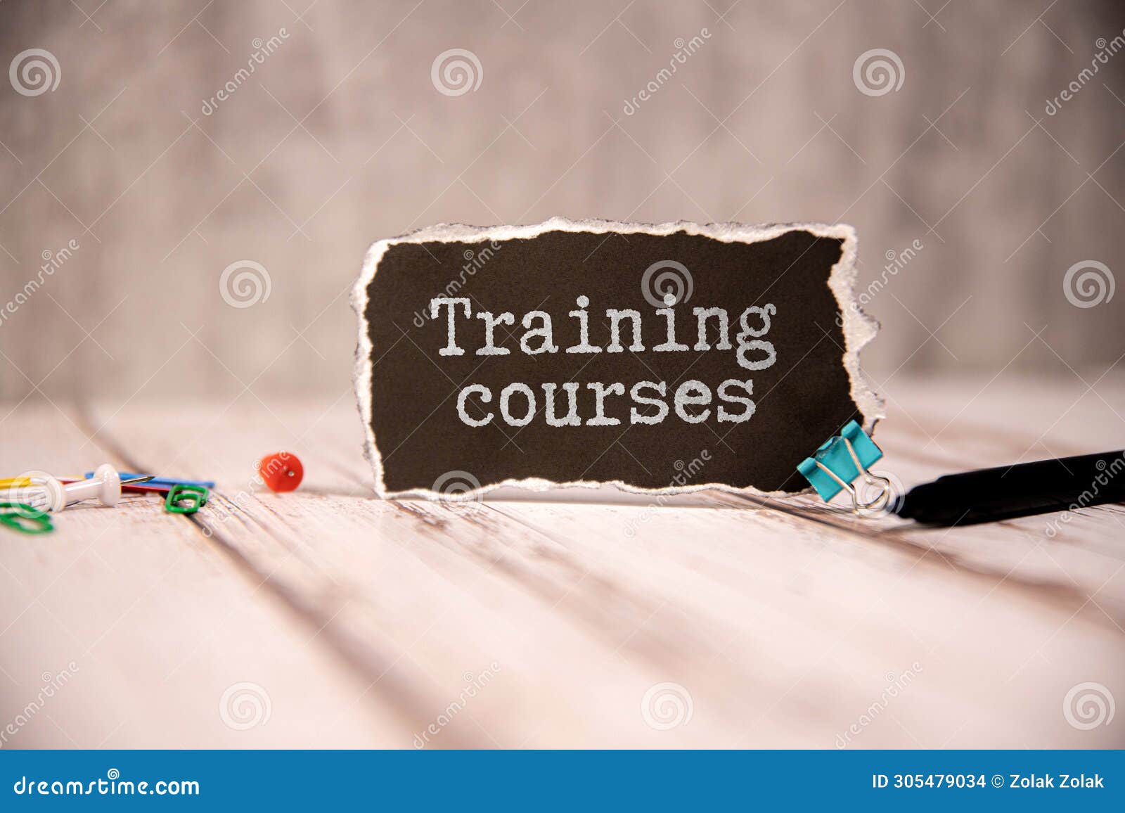 Training Courses Text on Notepad, Concept Background Stock Photo ...