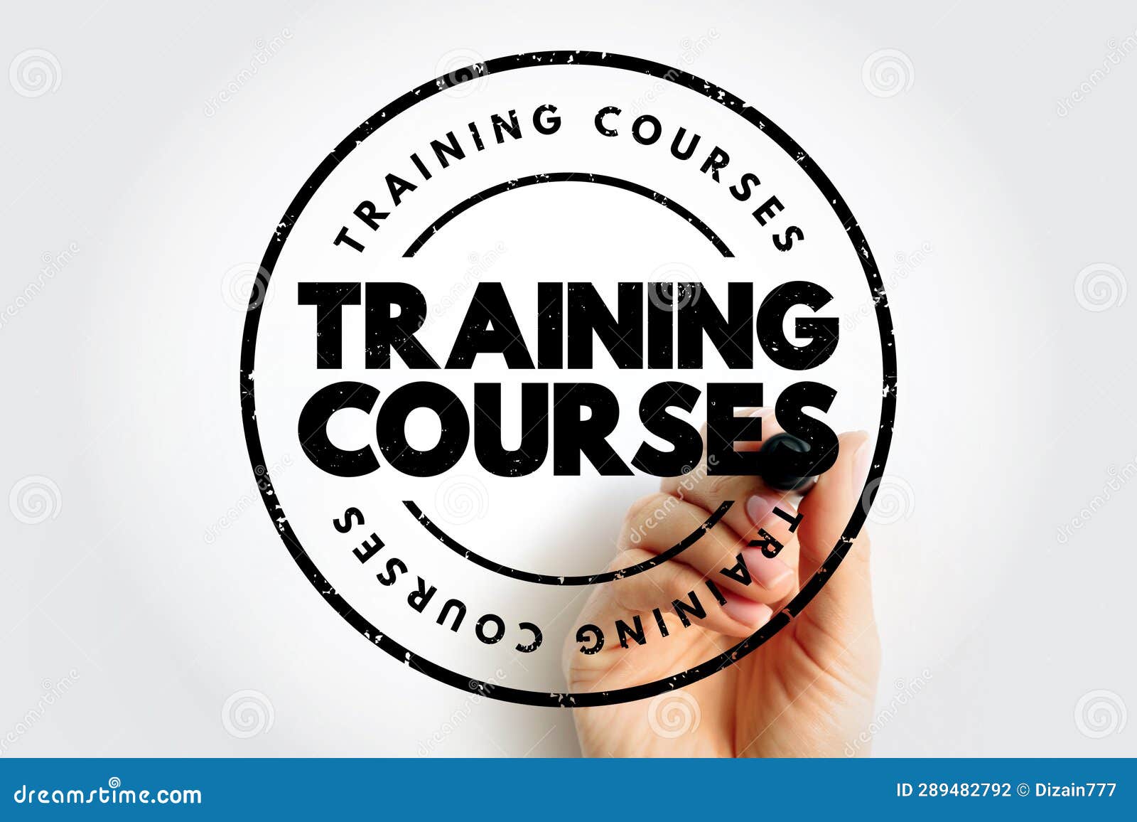 Training Courses Text Stamp, Concept Background Stock Illustration ...