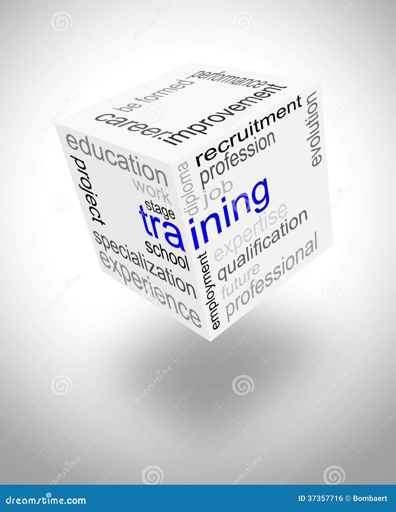 Training cube stock illustration. Illustration of evolution - 37357716