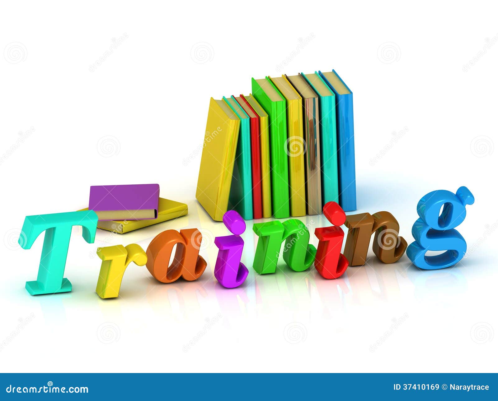 Training 3d Word Colour Bright Letter Stock Illustration - Illustration ...