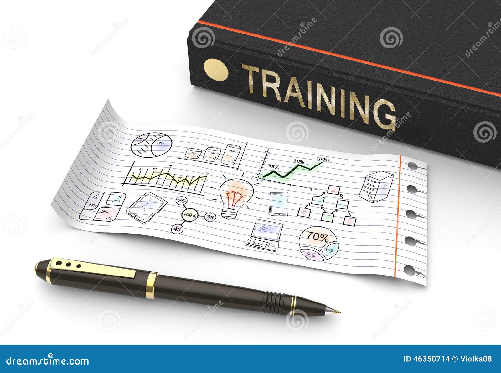 Training and developmen stock illustration. Illustration of ...