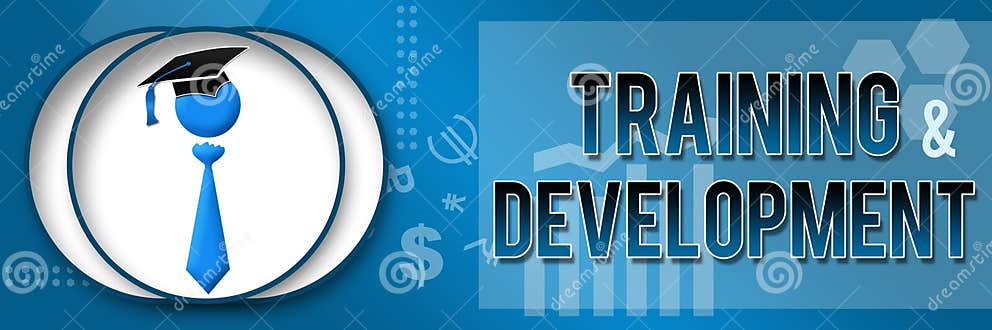Training and Development Business Theme Banner Stock Illustration ...