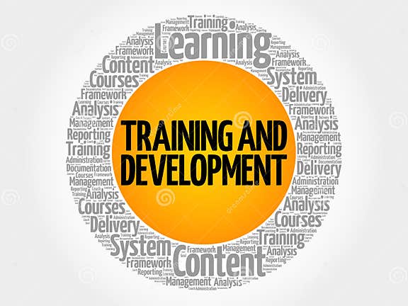 Training and Development Circle Stock Illustration - Illustration of ...