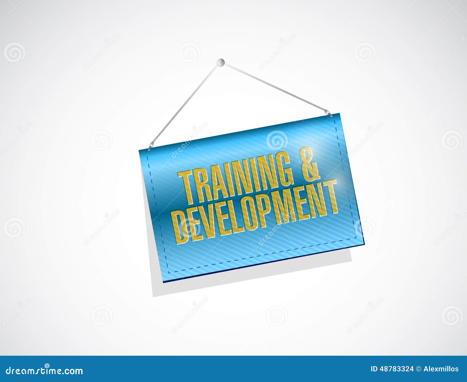 Training and Development Hanging Sign Stock Illustration - Illustration ...