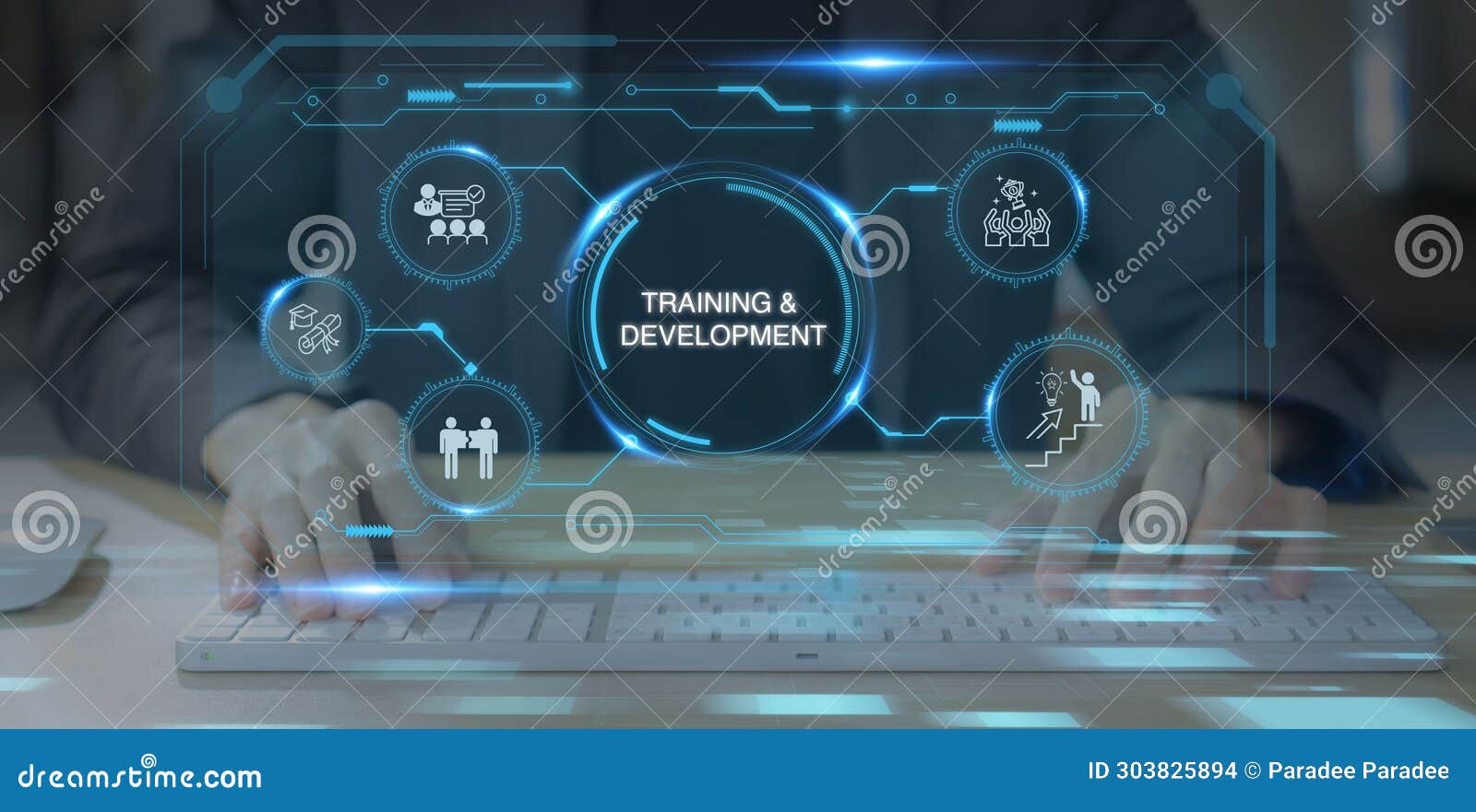 Training and Development, Human Resource Management Concept. Enhancing ...