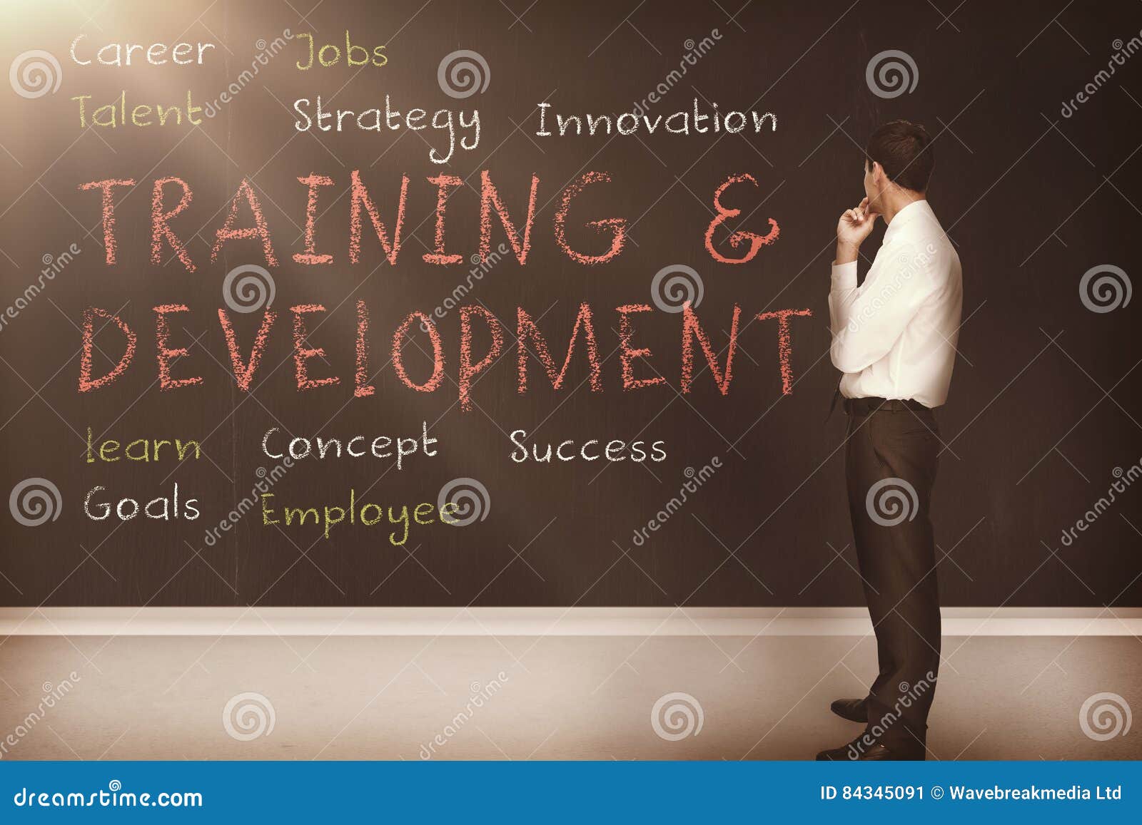 Training and Development Terms Written on a Blackboard 3d Stock ...