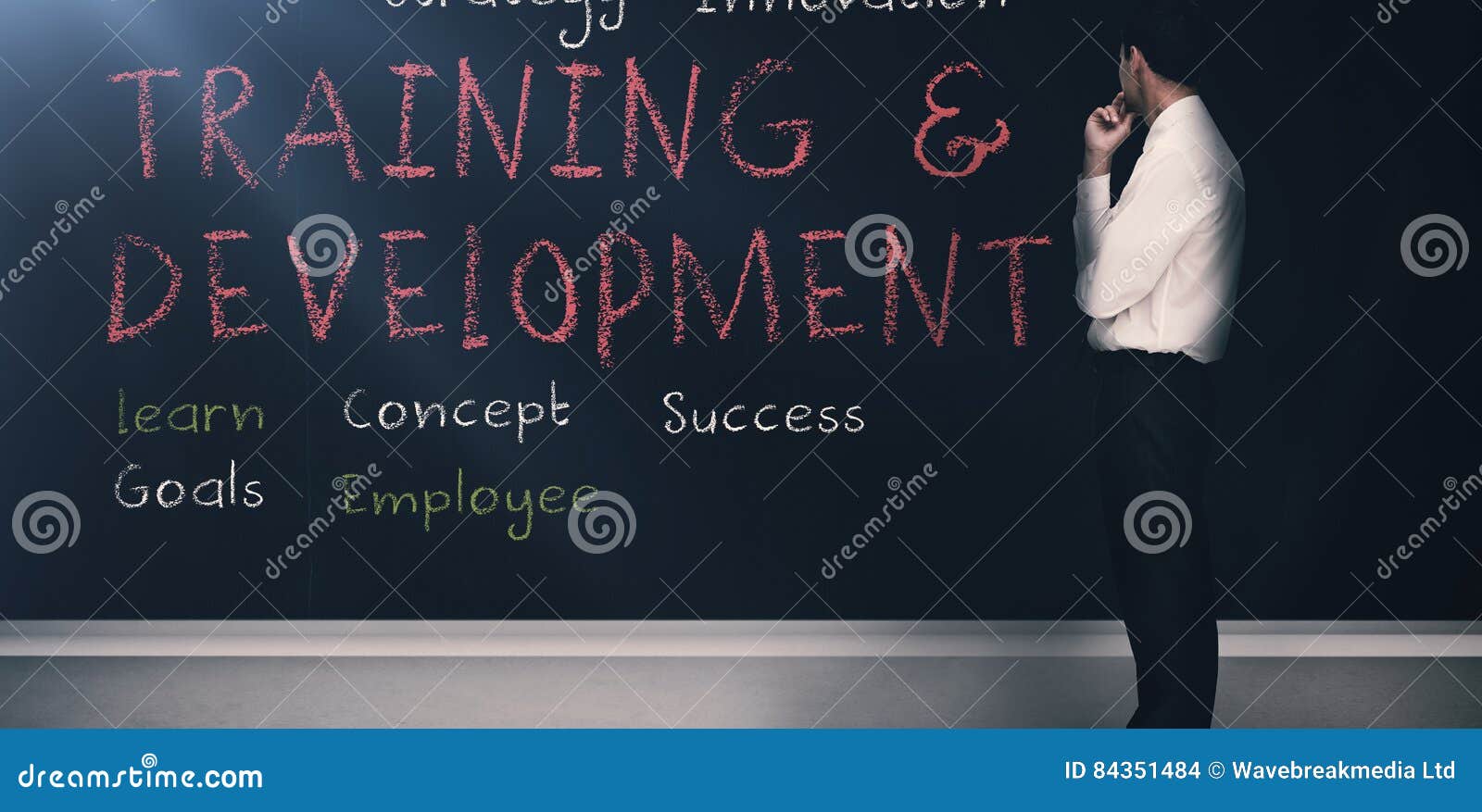 Training and Development Terms Written on a Blackboard 3d Stock Photo ...