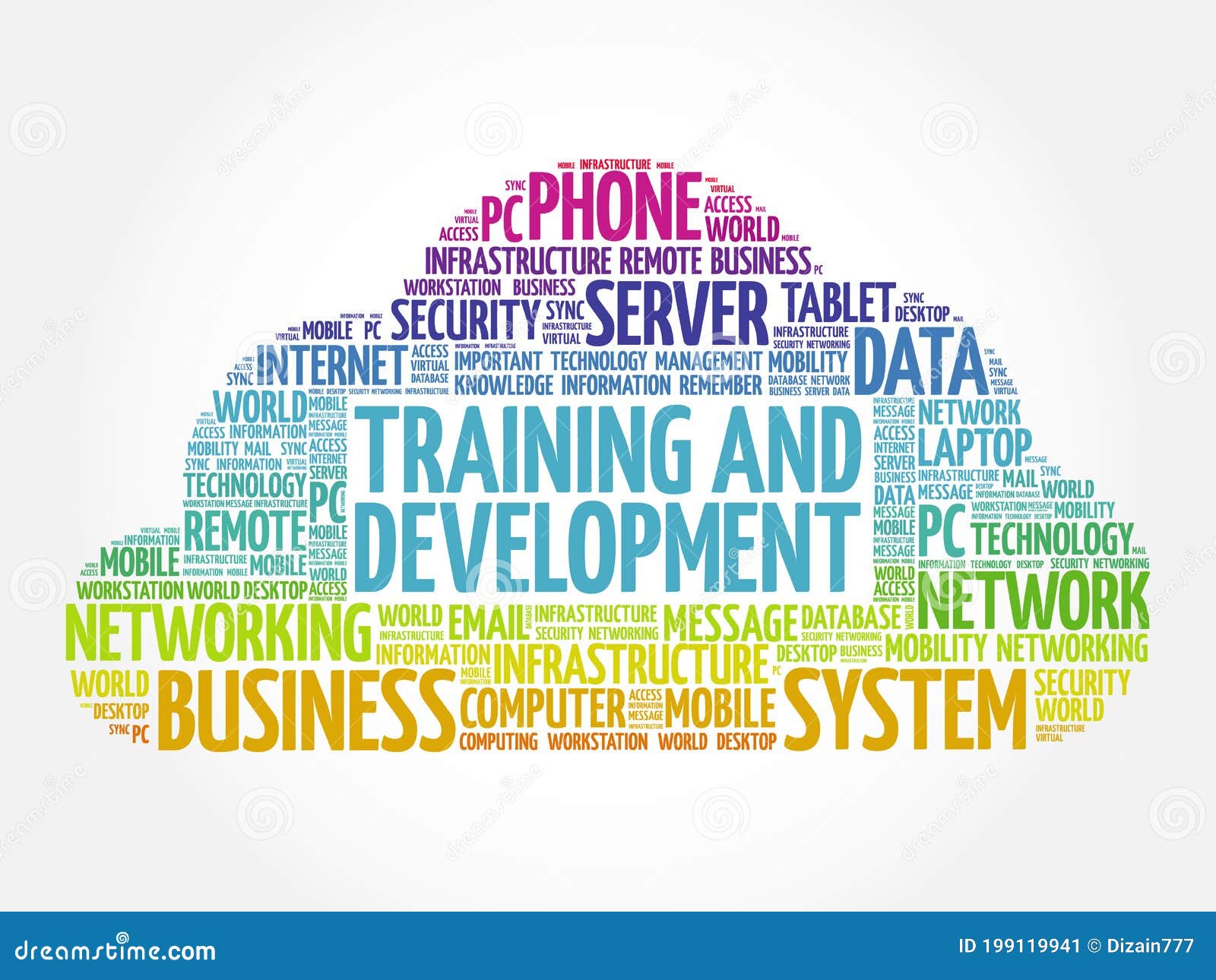 Training and Development Word Cloud Stock Illustration - Illustration ...