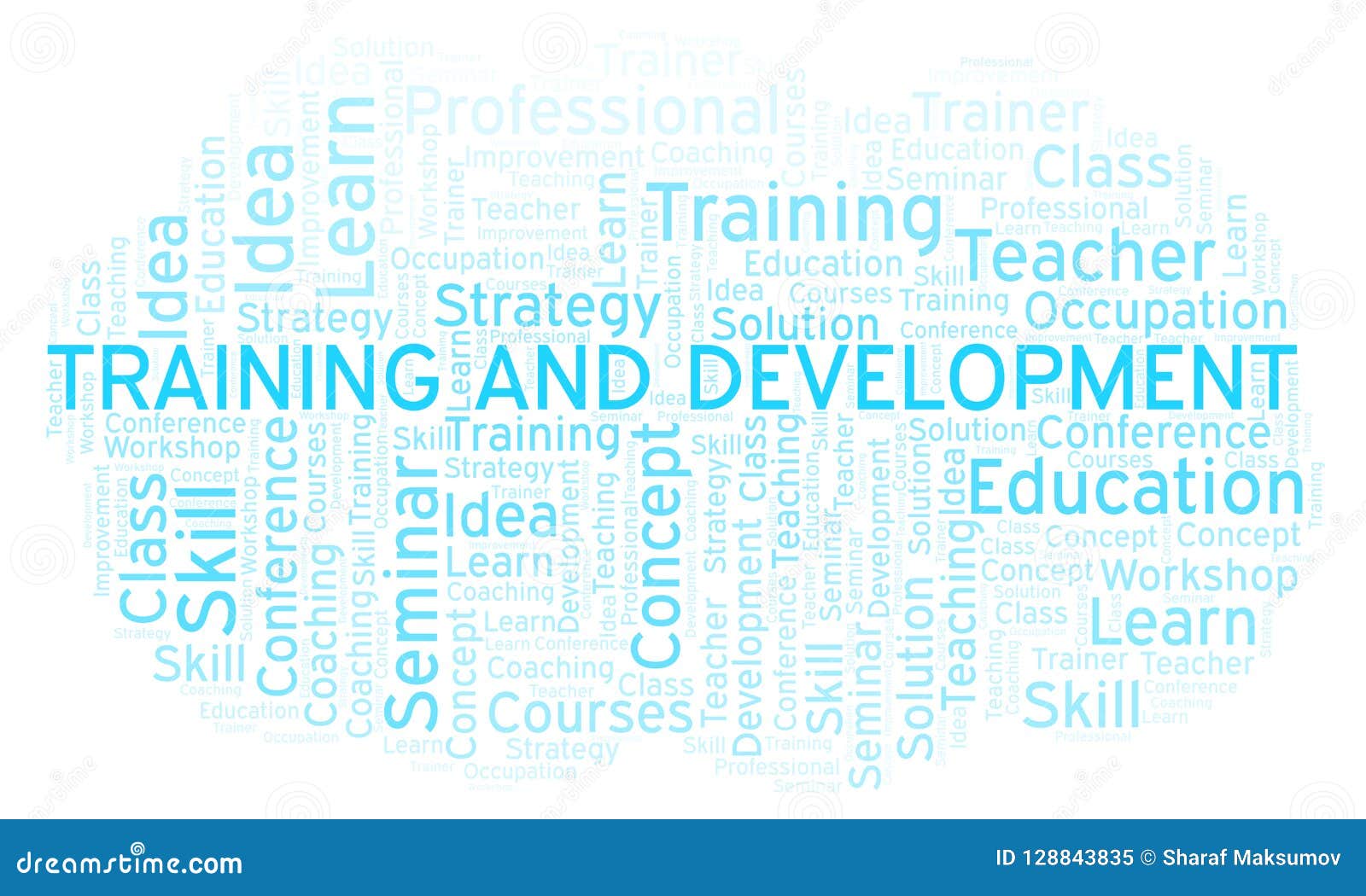 Training and Development Word Cloud. Stock Illustration - Illustration ...