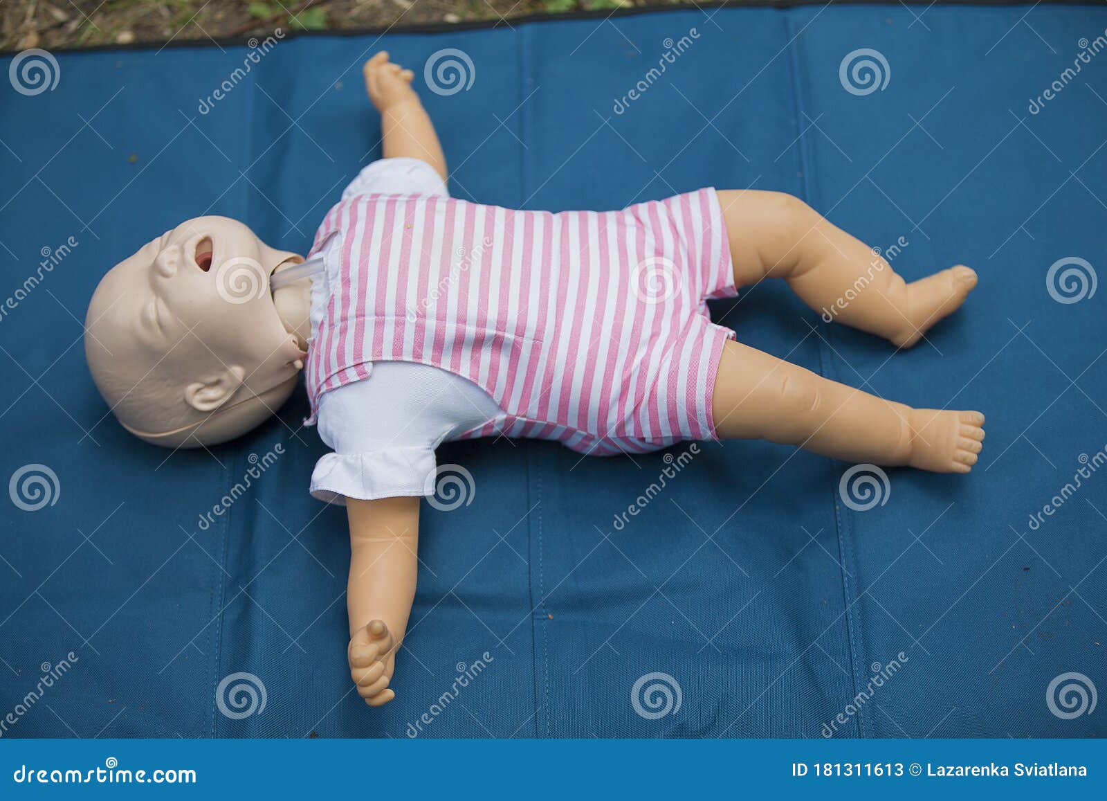 Training Dummy Kid for Practicing Artificial Respiration Stock Image ...