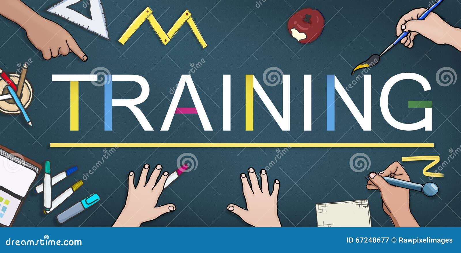 Training Education Ability Skills Studying Coaching Concept Stock ...