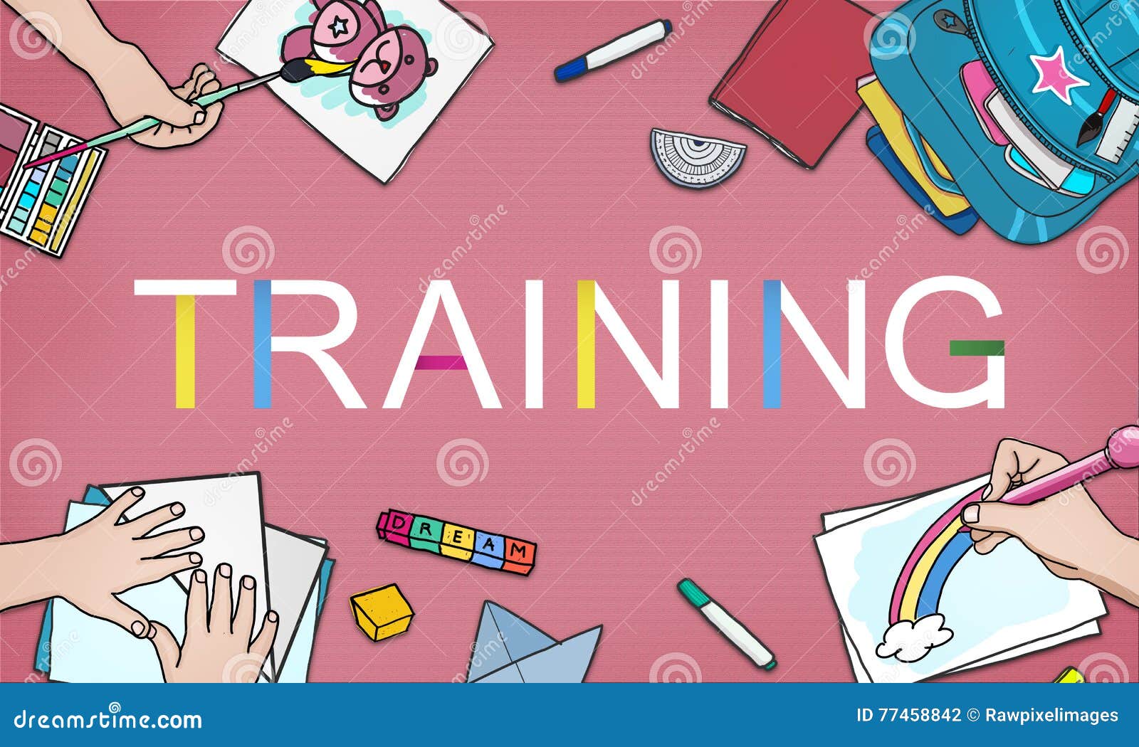 Training Education Ability Skills Studying Coaching Concept Stock ...