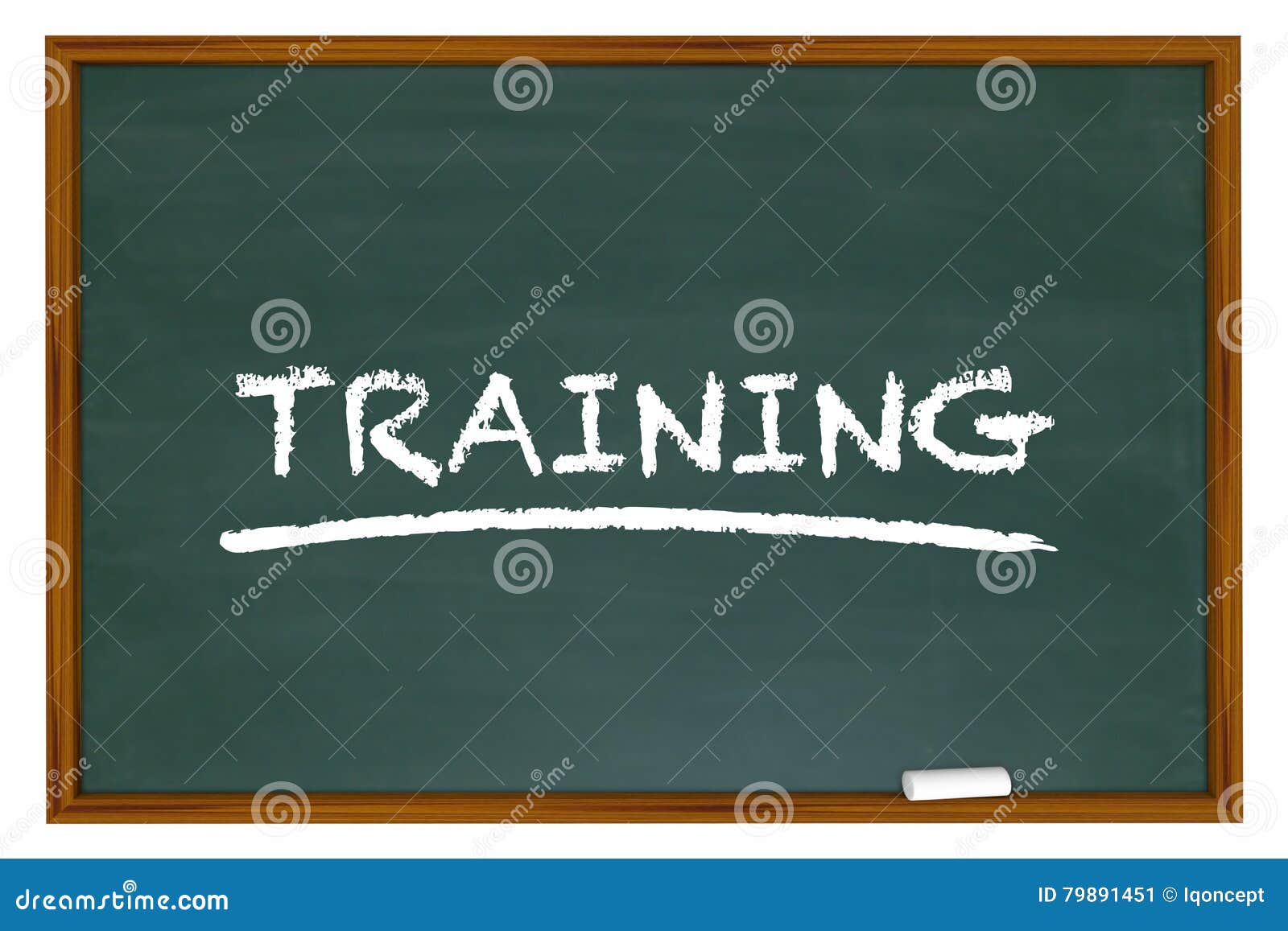 Training Education Class School Chalk Board Learning Stock Illustration ...