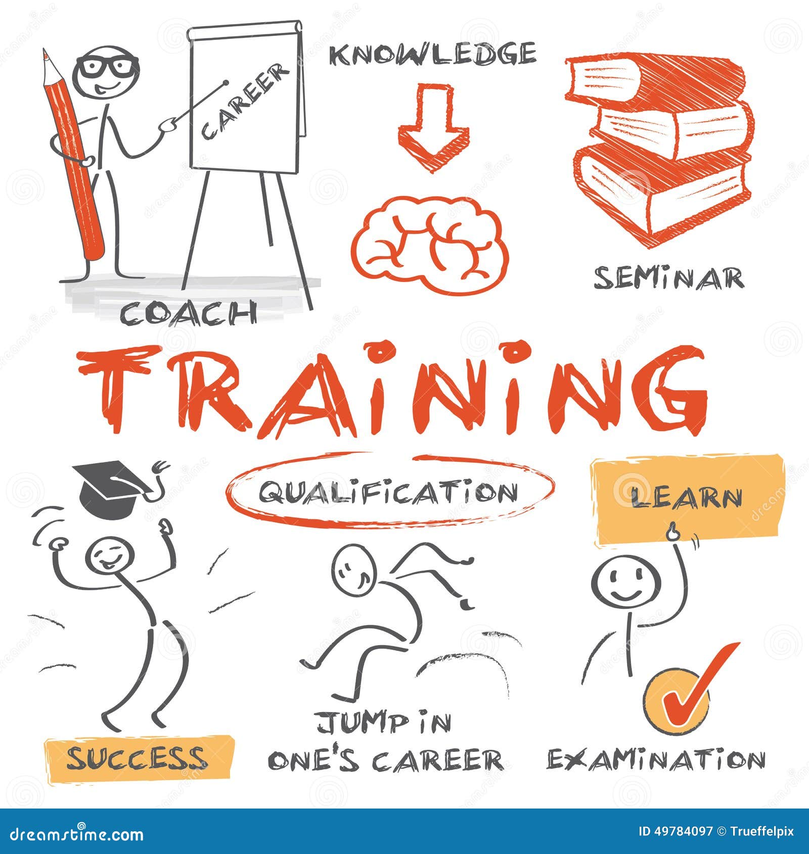 Training and education stock illustration. Illustration of professional ...
